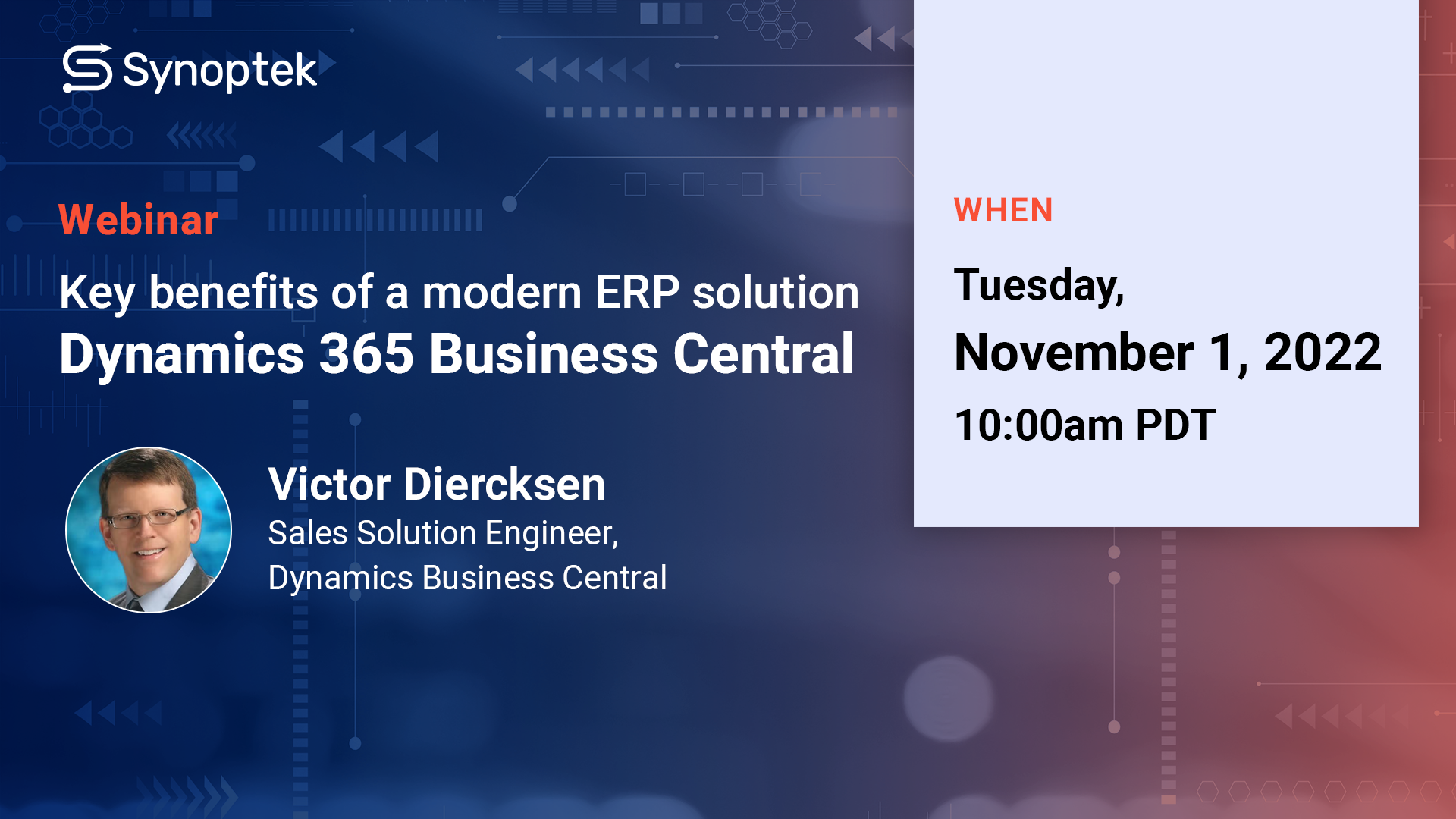 On-demand Webinar - Key Benefits of a Modern ERP Solution – Dynamics 365 Business Central